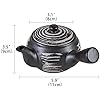 Amazon.com: Black Tea Pot Kyusu Tea Maker with Infuser for Loose Tea ...
