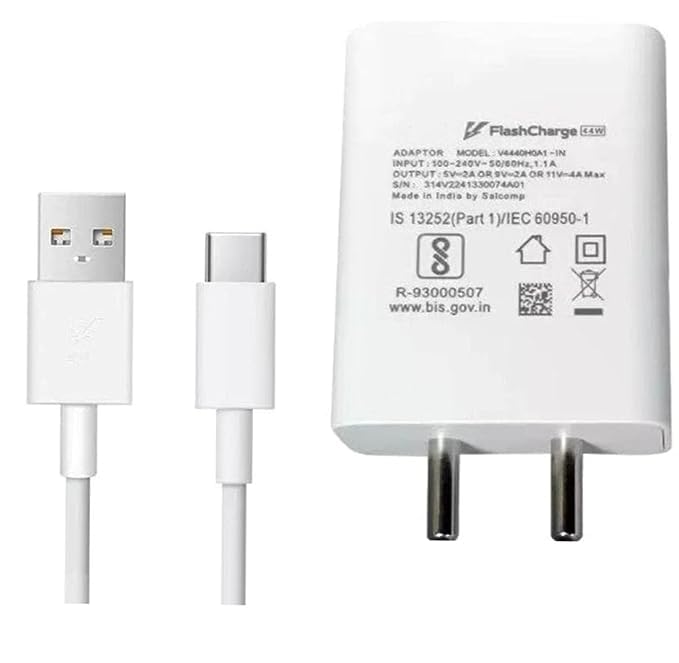 NIXST Original 44 watt Flash Charger Compatible for Vivo 44W Fast ...
