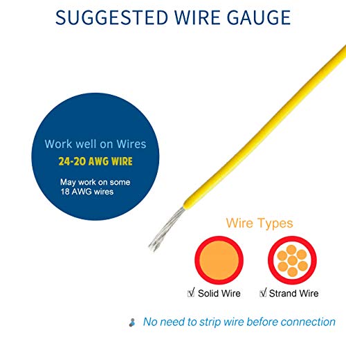 Snapklik.com : Low Voltage Wire Connector, Quick Solderless Wire Splice ...
