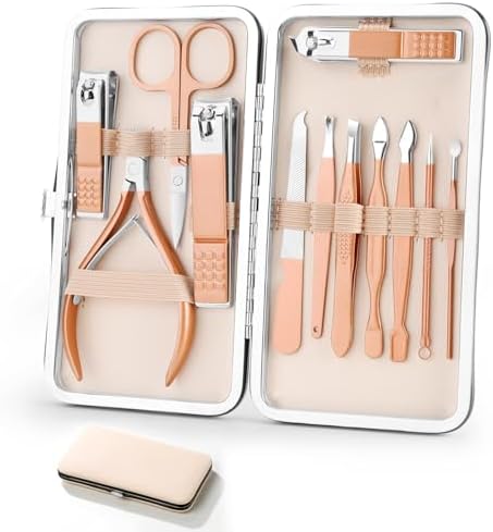 Amazon.com : Professional Manicure Pedicure Set 12in1 Nail Care Kit ...