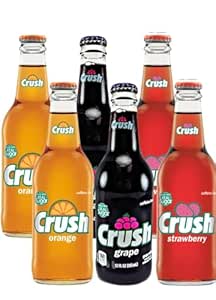 Amazon.com : BRISKLETS GENERIC Soda Variety Pack, CRUSH 6 Pack, Assorted Flavors (Orange ...