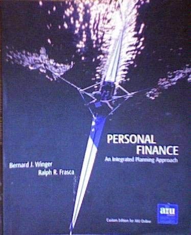 Personal Finance: An Intergrated Planning Approach: Ralph R. Frasca ...