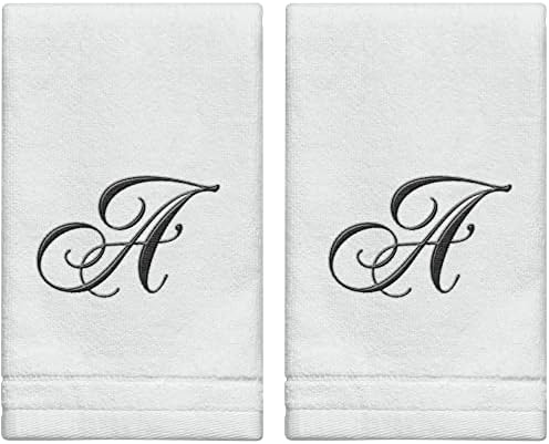 Amazon.com: Personalized Initial Fingertip Towels - 2 Pack 11x18 ...