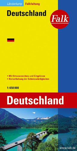 Amazon | Falk Laenderkarte Deutschland 1 : 650 000: Falk-Faltung. Mit ...