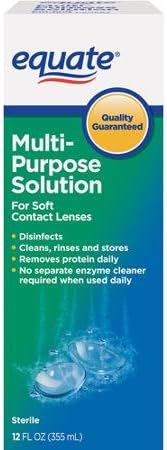 Amazon.com: Equate Sterile Multi-Purpose Contact Lenses Solution for ...