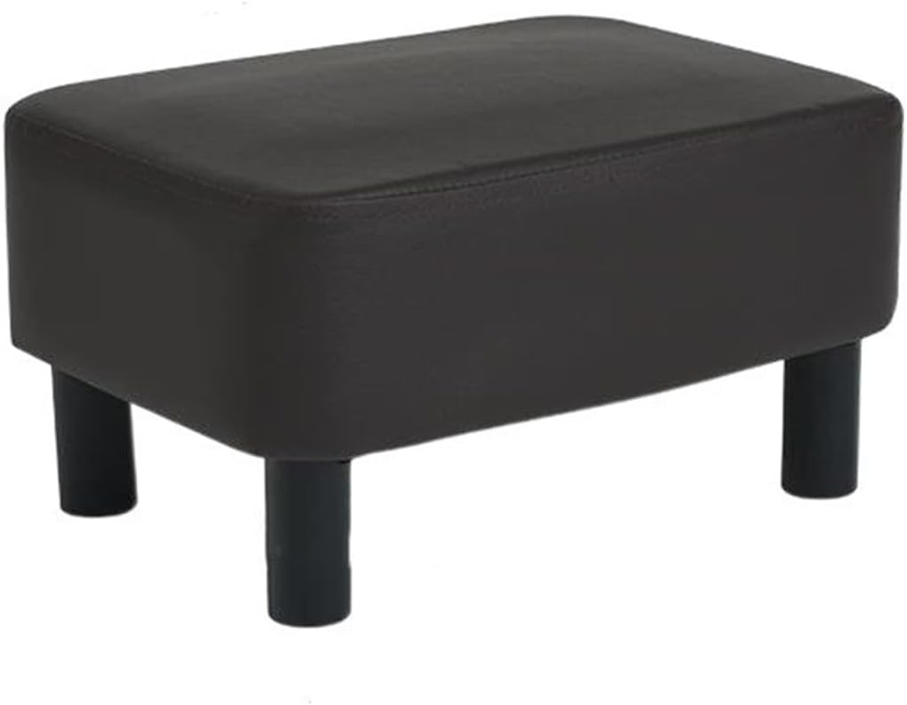 Amazon.com: CHAOCHAO PU Leather Small Footstools Ottoman, Foot Stool ...