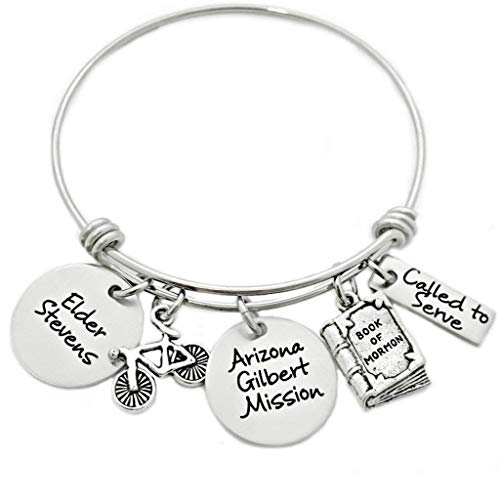 Amazon.com: LDS Missionary Bangle Bracelet - Personalized Jewelry ...