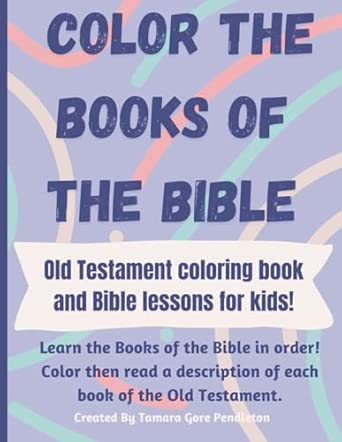 Color the books of the Bible: Old Testament coloring book and Bible ...