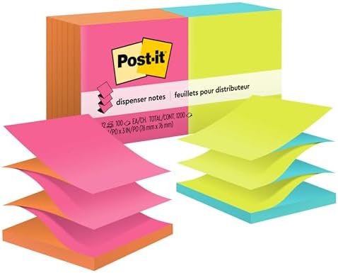 Amazon.com : EOOUT Post It Notes Pop-up, Sticky Notes, 3x3 Inches, 8 ...