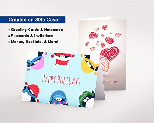 Snapklik.com : Heavyweight White Cardstock 8.5 X 11 - Thick Paper For ...