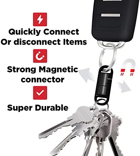 Amazon.com: KeySmart MagConnect Pro - Magnetic Quick Release Keychain ...