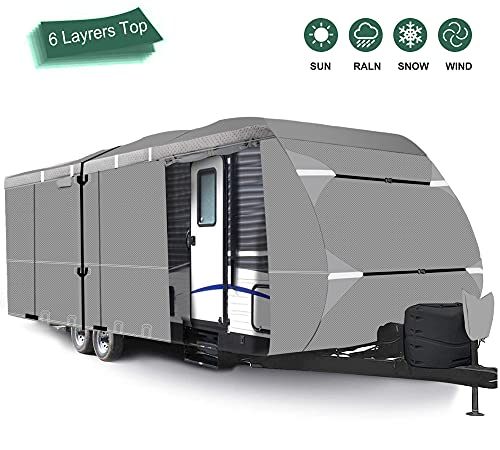 RV Cover 27ft - 30ft Travel Trailer with Multiple Doors Anti-uv Prevent ...