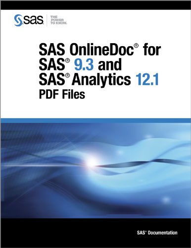 Amazon.com: SAS OnlineDoc for SAS 9.3 and SAS Analytics 12.1: PDF Files ...