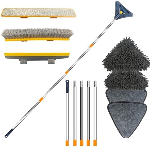 Amazon.com: Qaestfy Wall & Baseboard Cleaner Mop Tool with 49'' Long ...