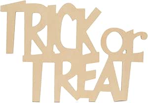 Amazon.com: Wood Trick-or-Treat Cutout 17-7/10 x 12 Inch, Pack of 1 ...