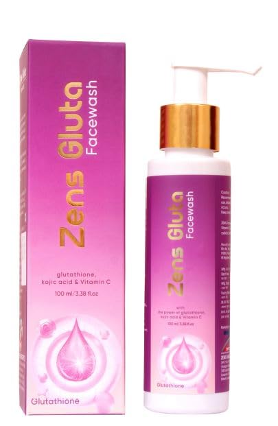 Zens Gluta Facewash with Glutathione and Vitamin C Face Wash for ...