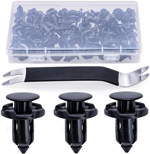 Amazon.com: Rexka 51pcs Front Fender Bumper Engine Cover Push Type ...