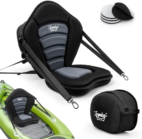 Amazon.com: Kayak Seats with Back Support, Aluminum Alloy Folding Kayak Seat, Breathable Textile ...
