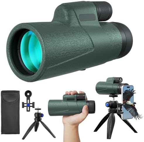 Amazon.com : 12x56 HD Monocular Telescope High Powered for Adults with ...