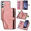 Amazon.com: TwoHead for Samsung Galaxy S25 Wallet Case with Card Holder, Detachable Magnetic ...