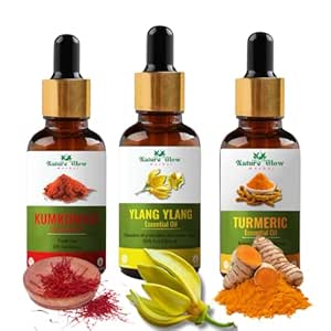 Nature Gow Herbal Kumkumadi & Ylang Ylang & Turmeric Essential oil ...