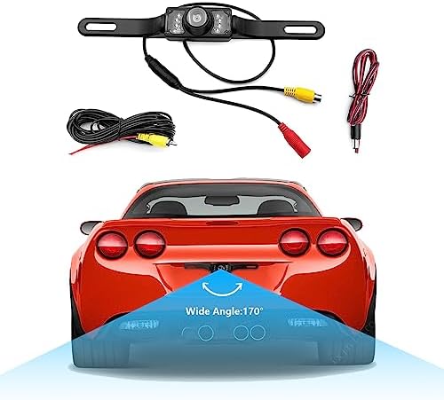 Amazon.com: Kewucn Car Backup Camera, Wide-Angle Night Vision Reversing ...