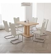 Amazon.com - HIPIHOM 3 Piece Dining Table Set with Gray Bench, 42.9 ...