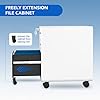 Amazon.com: FLEXISPOT Mobile File Cabinet for Home Office 3 Drawer File ...