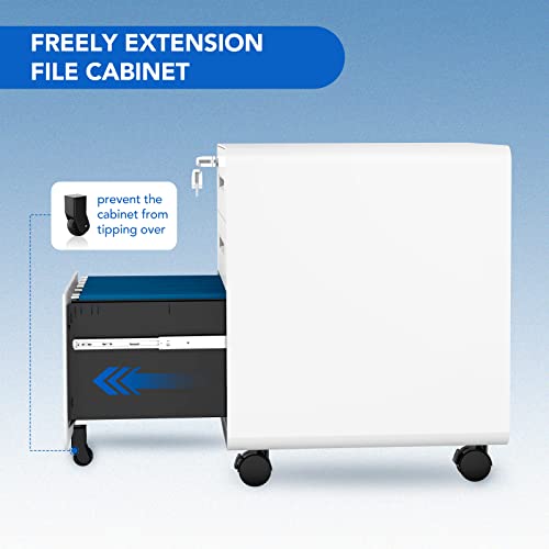 Snapklik.com : FLEXISPOT Mobile File Cabinet For Home Office 3 Drawer ...