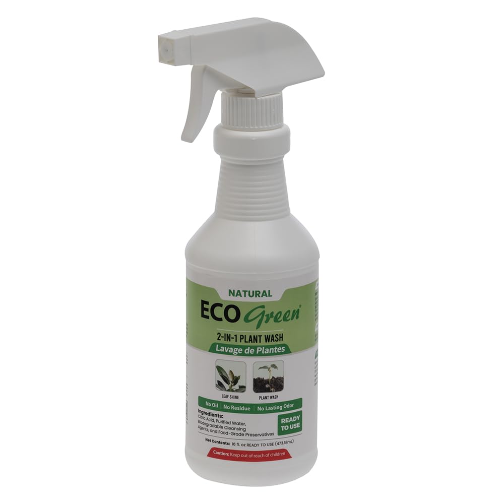 Amazon.com: ECO Green Leaf Shine & Plant Wash - Multi-Use Foliar Spray ...