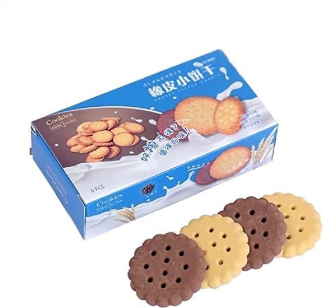 VR Creatives 6 in a Box Biscuit Shaped Box Eraser Set Stationery for ...