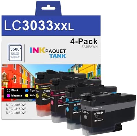 Amazon.com: LC3035 Ink Cartridge BK/C/M/Y (4-Pack) Replacement for ...