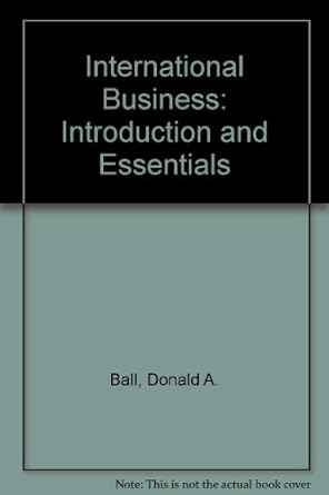 International Business: The Challenge of Global Competition by Ball ...