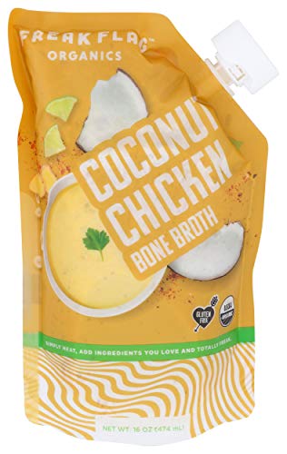 Freak Flag Organics, Broth Bone Coconut Chicken, 16 Ounce | Amazon ...