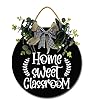 Amazon.com: LERJIMUX Home Sweet Classroom Sign for Front Door, Decor ...