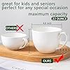 Amazon.com: Chulan 22 oz Extra Large Bone China Cereal Mug Set of 4 ...