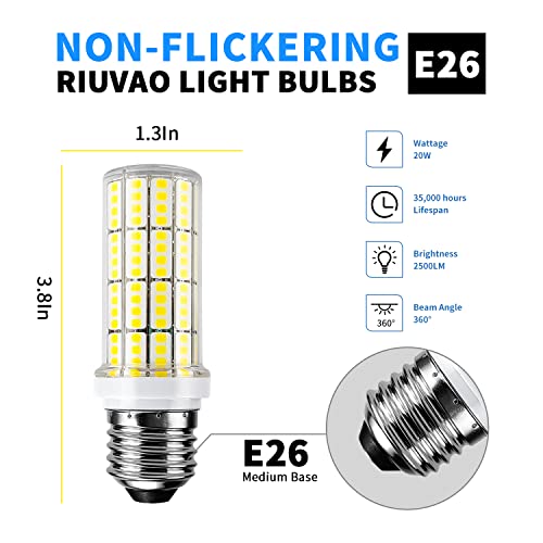 Led Light Bulb 200w Equivalent 2500 Lumen 5000k Cool Daylight White 20w ...