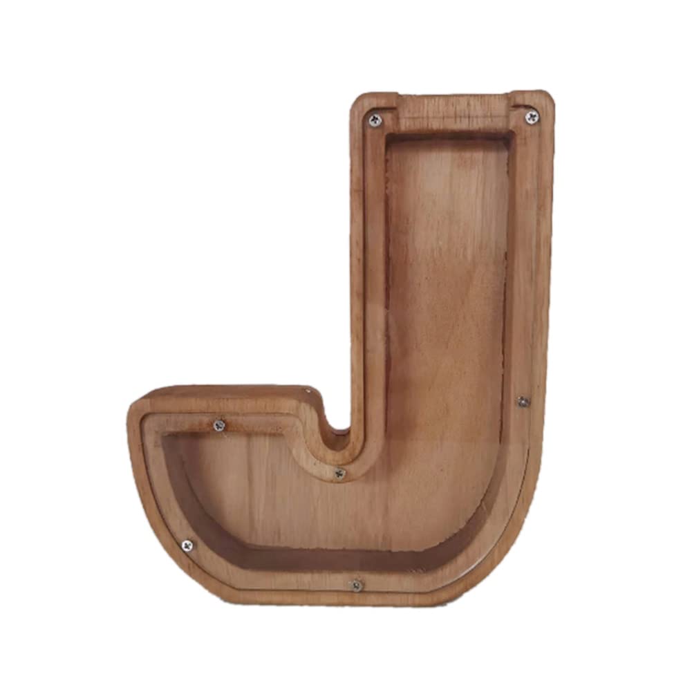 Amazon.com : Wooden Money Bank Personalized Letters Coin Bank Text ...