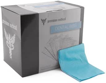 Amazon.com: Precision Dental Bibs - Case of 200 13"x18" - Blue Dental ...