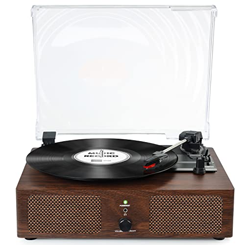 Amazon.com: Vinyl Record Player Wireless Turntable with Built-in ...
