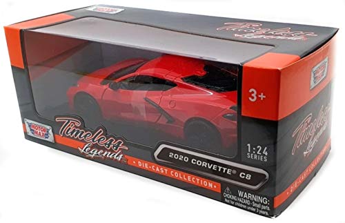2020 Chevrolet Corvette C8 Stingray Red Timeless Legends 1/24 Diecast ...