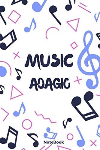Amazon.com: Music Adagio: Standard Wirebound Manuscript Paper / Musical ...