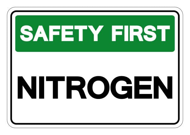Safety First Nitrogen sign, PVC Waterproof sticker fixed on Foam Board ...