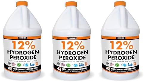 Amazon.com: Chromex Hydrogen Peroxide 12 Percent Food Grade, 4X Power ...