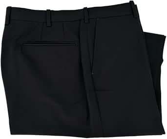 Troy Flat Front 120's Worsted Wool Gabardine Trouser in Black by Corbin ...