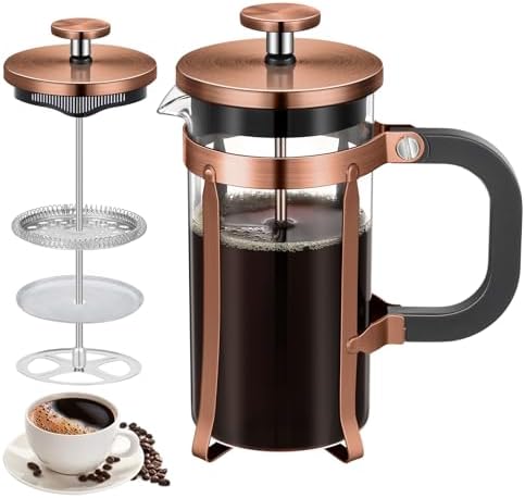 KOOYAT Cafetiere French Press Coffee Maker with Capacity of 1000ml / 6 ...