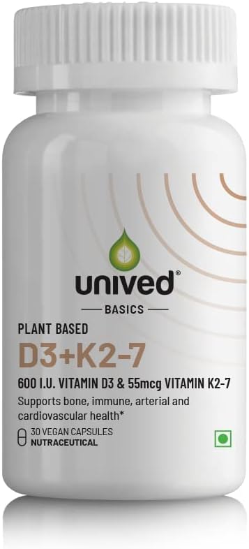 Amazon.com: Kavir Basics D3+K2 (MK-7) | Vegan Vitamin D3 600 IU ...