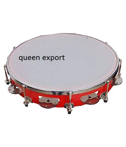 SAI MUSICAL Fibre Dafli/Tambourine Random colour 10 inch Hand ...