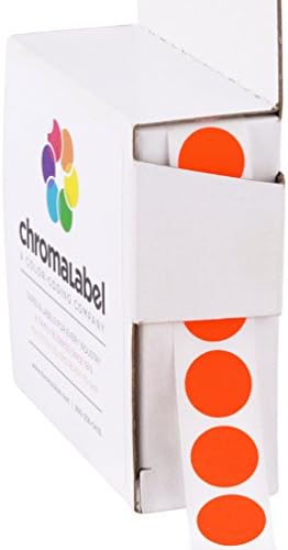 Amazon.com : ChromaLabel 0.50 Inch Standard Green Permanent Adhesive ...