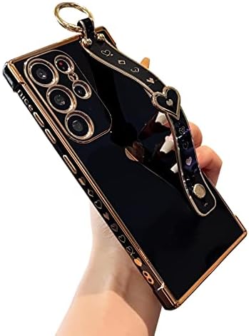 Amazon.com: DEFBSC Compatible with Samsung Galaxy S22 Ultra Case, Electroplated Edge Love Heart ...